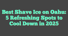 Best Shave Ice On Oahu: 5 Refreshing Spots To Cool Down In 2025